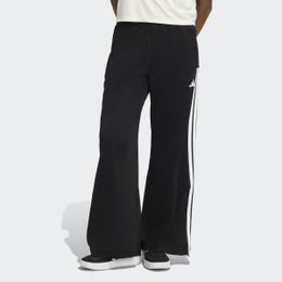 Sporthose adidas Sportswear "HOUSE OF TIRO, WEITES BEIN", Damen, Gr. S, N-Gr, schwarz, wei&szlig;, normal, gr., Obermaterial: 53% Baumwolle, 47% Polyester, Hosen Sporthose, sportlicher Stil, f&uuml;r Training und Freizeit, mit Kordelverschluss