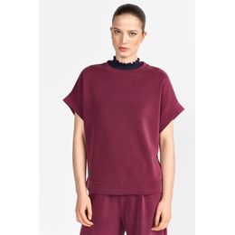 Sweatshirt RICHROYAL, Damen, Gr. XS, rot (ruby glow), Obermaterial: 52% Modal, 42% Polyester, 6% Elasthan, Sweatshirts Sweatshirt, aus weicher, fester, gepeachter Qualit&auml;t