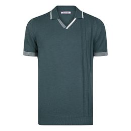 Poloshirt FELIX HARDY "Trikot Kurzarm Polo Shirt", Herren, Gr. L, gr&uuml;n, 50% Baumwolle, 50% Polyacryl, Shirts