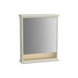 Vitra Valarte LED-Spiegelschrank 62227 63x17x76, links, beleuchtete offene Ablage, Korpus elfenbein matt