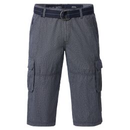 3/4-Hose Casamoda "Casamoda 3/4 - Shorts uni", Herren, Gr. 32, Normalgr&ouml;&szlig;en, blau (graues mittelblau), 100% Baumwolle, Hosen