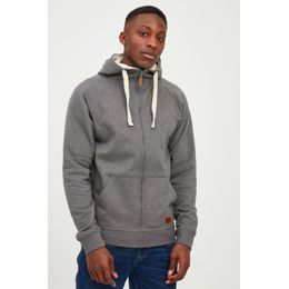 Kapuzensweatjacke Blend "BHSpeedy", Herren, Gr. M, pewter mix, Sweatware, 60% Baumwolle, 40% Polyester, unifarben, regular fit normal, ohne Ausschnitt, Raglan&auml;rmel Rippb&uuml;ndchen, Sweatjacken, Stilvolle Kapuzensweatjacke mit hochabschlie&szlig;endem Kragen