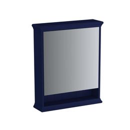 Vitra Valarte LED-Spiegelschrank 65792 63x17x76, rechts, 1 Spiegelt&uuml;r, Korpus stahlblau, lackiert