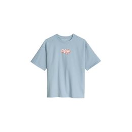 Marc O'Polo T-Shirt MARC O'POLO "mit Logoprint auf beiden Seiten", M&auml;dchen, Gr. 140, blau, Obermaterial: 100% Baumwolle, unifarben, relaxed fit, Rundhals, Shirts T-Shirt