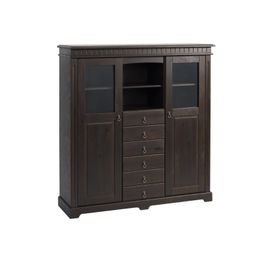 Empinio24 Highboard kolonial Kiefer massiv 144 cm Cordoba