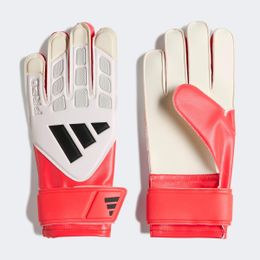 Torwarthandschuhe adidas Performance "PRED GL TRN J", Kinder, Gr. 5, lucid rot, zero metallic, schwarz, Materialmix, Handschuhe, f&uuml;r Kinder und Jugendliche