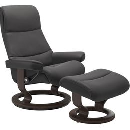 Relaxsessel stressless "View", grau (rock paloma), B:91cm H:109cm T:83cm, Leder BATICK: BATICK ist ein leicht korrigiertes, durchgef&auml;rbtes und genarbtes M&ouml;belleder, bei dem die meisten Unebenheiten und Spuren in der Regel entfernt wurden.;Leder PALOMA: PALOMA ist ein durchgef&auml;rbtes Semianilin-M&ouml;belleder mit nat&uuml;rlicher Narbung.;ROHLEDER Stoff Q2 FARON: Ein fester zuverl&auml;ssiger Boucl&eacute; mit einem str