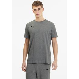 Trainingsshirt Puma "TEAMGOAL 23 CASUALS TEE", Herren, Gr. XL, grau (medium gray heather), Jersey, Obermaterial: 100% Baumwolle, unifarben, slim fit normal, Rundhals, Shirts, Slim fit Passform, Kurzarm, f&uuml;r Fu&szlig;ball, Rundhalsausschnitt