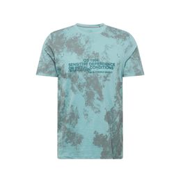 QS T-Shirt Herren Gr&ouml;&szlig;e L aqua / grau