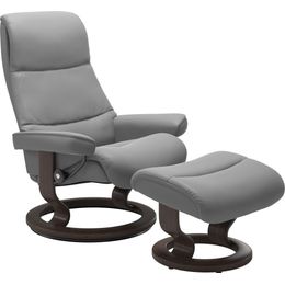 Relaxsessel stressless "View", grau (wild dove batick), B:91cm H:109cm T:83cm, Leder BATICK: BATICK ist ein leicht korrigiertes, durchgef&auml;rbtes und genarbtes M&ouml;belleder, bei dem die meisten Unebenheiten und Spuren in der Regel entfernt wurden.;Leder PALOMA: PALOMA ist ein durchgef&auml;rbtes Semianilin-M&ouml;belleder mit nat&uuml;rlicher Narbung.;ROHLEDER Stoff Q2 FARON: Ein fester zuverl&auml;ssiger Boucl&eacute; mit eine