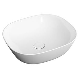 Vitra Plural Aufsatzschale 7810B403-0016 45 x 38 x 13,5 cm, wei&szlig; hochglanz, flach, rechteckig, ohne &Uuml;berlauf/Hahnloch
