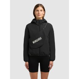 Khujo Damen Blouson "SHELLY2 WITH BAG"schwarz, Gr. S, Web, 100% Nylon, Jacken