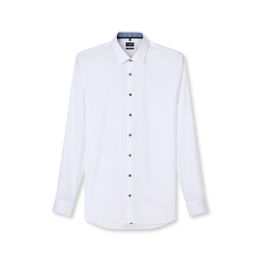 OLYMP Herren Businesshemd "OLYMP No. Six, Super Slim, Urban Kent mit extra langem Arm", wei&szlig;, Gr. 39, 97% Baumwolle, 3% Elastolefin, Hemden