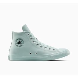 Sneaker Converse "CHUCK TAYLOR ALL STAR", Herren, Gr. 39, mountain teal, schwarz, mountain teal, Leder, Schuhe Sneaker, wasserabweisend