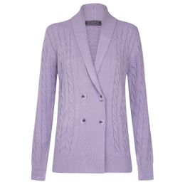 Strickjacke FELIX HARDY "Stephanie", Herren, Gr. M, lila, 90% Polyacryl, 10% Wolle, Strickjacken Strickjacke