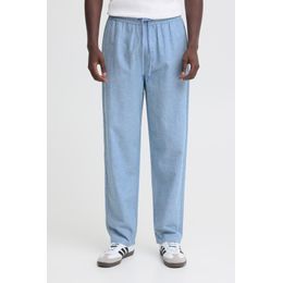 Leinenhose Blend "BHABAN LIN PANTS PP NOOS", Herren, Gr. S, N-Gr, blau (lichen blau), Web, Obermaterial: 70% Baumwolle, 30% Leinen, Leinenoptik, unifarben, relaxed fit lang, Hosen, sommerlich, mit hohem Baumwollanteil