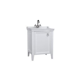 Vitra Valarte Waschtisch-M&ouml;bel-Set 62150 64,5 x 53 x 88 cm, links, Korpus wei&szlig; matt/Waschtisch wei&szlig; hochglanz