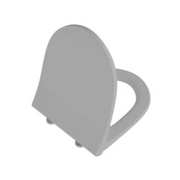 Vitra Sento Slim Wrap WC-Sitz 130-476R009 36,8x45,2cm, mit Absenkautomatik und Schnellverschluss, steingrau matt