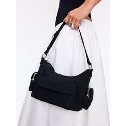 Bershka Schultertasche Damen Gr&ouml;&szlig;e One Size schwarz