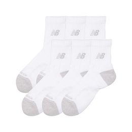 Sportsocken New Balance, Damen, Gr. L (43/46), wei&szlig;, Obermaterial: 100% Polyester, Socken Sportsocken