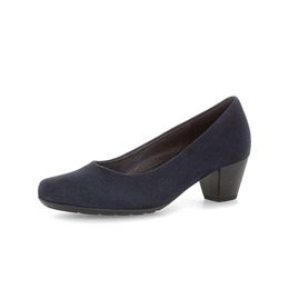 Pumps Gabor "Eleganter Pump", Damen, Gr. 42, blau, Schuhe Pumps