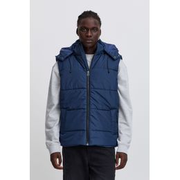 Steppweste Blend "BHVest", Herren, Gr. L, marineblaus, 100% Polyester, unifarben, Basic, regular fit normal, Westen Steppweste, Stilvolle Basic Steppweste mit Taschen und Kapuze