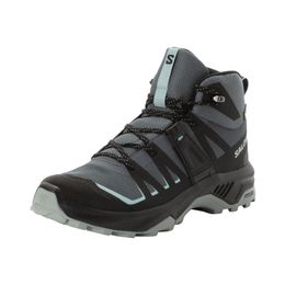 Wanderschuh Salomon "EXTEND MID GORE-TEX W", Damen, Gr. 37, schwarz (turbulence, schwarz, tourmaline), Synthetik, Textil, Schuhe Wanderschuh, wasserdicht dank Gore-Tex Membrane