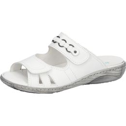 Waldl&auml;ufer Pantolette WALDL&Auml;UFER "GARDA", Damen, Gr. 7,5 (41), wei&szlig;, Nappaleder, unifarben, Basic, Schuhe Pantolette, Sommerschuh, Hausschuh, Komfortschuh in Bequemweite G (= weit)