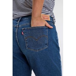 LEVI'S&reg; PLUS LEVI'S PLUS Damen Shorts "PL SHAPING BERMUDA DA", blau, Gr. 14, unifarben, Web, Obermaterial: 80% Baumwolle, 19% Polyester, 1% Elasthan, Hosen,
