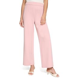 Stoffhose Zero "Damen mit elastischem Bund 28 Inch", Damen, Gr. 40, Normalgr&ouml;&szlig;en, bridal rose, Twill, Obermaterial: 96% Polyester, 4% Elasthan, unifarben, figurbetont lang, Hosen Stoffhose, Plain/ohne Details