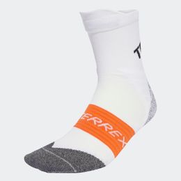 Damen Laufsocken "XPERIOR CLIMACOOL TRAIL CREW", adidas Performance, Gr. Swei&szlig;, Obermaterial: 71% Polyester, 24% Polyamid, 5% Elasthan, Socken