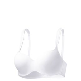Damen Schalen-BH "Dirndl-BH, BH mit B&uuml;gel, Optimizer", NUANCE BY LASCANA, Gr. 70, wei&szlig;, Microtouch, Obermaterial: 82% Polyamid (TACTEL), 18% Elasthan