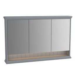 Vitra Valarte LED-Spiegelschrank 62238 118x17x76cm, 3 Spiegelt&uuml;ren, Korpus grau matt