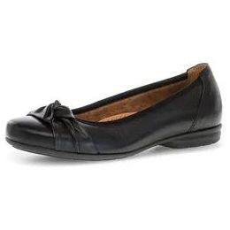 Ballerina Gabor "Sportliche Ballerina", Damen, Gr. 38, schwarz, Schuhe Ballerina