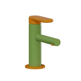 Vitra Sento Kids Einhebel-Waschtischmischer A4266646 gr&uuml;n und gelb, ohne Ablaufgarnitur