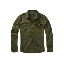 Flanellhemd Brandit "Flanellshirt", Herren, Gr. XL, US, gr&uuml;n (oliv), Obermaterial: 100% Baumwolle CO., Hemden