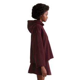Marc O'Polo Damen Wolljacke "aus Boiled Wool"schwarz maroon, Gr. L, MARC O'POLO DENIM, unifarben, Obermaterial: 50% Wolle, 50% Polyester, Jacken
