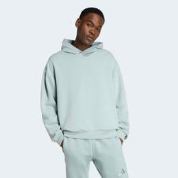 Kapuzensweatshirt adidas Sportswear "SOFT LUX HOODIE", Gr. L, wonder sage, Obermaterial: 51% Polyester, 25% Modal, 15% Baumwolle, 9% Elasthan, normal, Rundhals, angesetztes B&uuml;ndchen, Sweatshirts, mit Kapuze, f&uuml;r Sportmode und Freizeit, mit 3-Streifen-Logo-Print