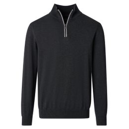 Troyer Casamoda "Casamoda Stricktroyer uni", Herren, Gr. 3XL, schwarz (783 anthrazit), 100% Baumwolle, Pullover Troyer