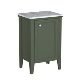 Vitra Valarte Halbhochschrank 65811 53,5x39,5x83cm, rechts, bodenstehend, Korpus Vintage gr&uuml;n, lackiert
