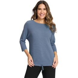 Damen 3/4 Arm-Pullover mit Fledermaus-&Auml;rmeln taubenblau, Gr&ouml;&szlig;e 42