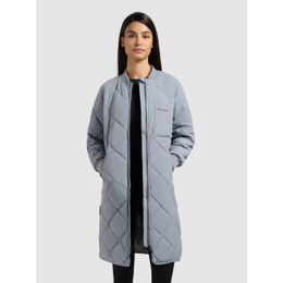 Kurzmantel Khujo "YMAL2", Damen, Gr. M, misty blau, Web, 84% Nylon, 16% Polyurethan, unifarben, regular fit ca. Mitte Oberschenkel, eingesetzt Rippstrickb&uuml;ndchen, M&auml;ntel Kurzmantel