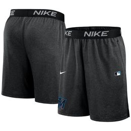 Nike Damen Sporthose "Nike Shorts Miami Marlins Nike AC DF Knit", schwarz, Gr. S, Jersey;Mesh;Popeline, 100% Polyester, Hosen
