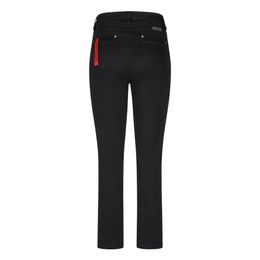 KjBRAND Damen 5-Pocket-Hose "Fanni Frame"schwarz, Gr. 23, unifarben, Web, Obermaterial: 71% Baumwolle, 25% Polyester, 4% Elasthan, Hosen, mit Taschen