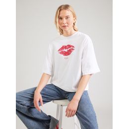 JOOP! Jeans T-Shirt 'Tomai' Damen Gr&ouml;&szlig;e XL rot / wei&szlig;