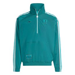 adidas originals Sportjacke 'FC Liverpool Terrace Icons' Herren Gr&ouml;&szlig;e XS tanne / wei&szlig;