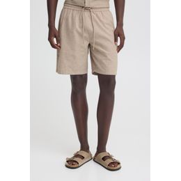 Bermudas Blend "BHABAN LIN SHORTS PP NOOS", Herren, Gr. L, N-Gr, crockery, Web;Leinenmischung, Obermaterial: 70% Baumwolle, 30% Leinen, Leinenoptik, unifarben, relaxed fit kniefrei, Hosen Bermudas, in sommerlicher Leinen-Optik