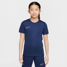 Trainingsshirt Nike "Nike Academy Big Kids' Dri-FIT Soccer Top", Jungen, Gr. M, midnight nav, Obermaterial: 100% Polyester, Shirts, f&uuml;r Jugendliche, f&uuml;r Fu&szlig;ball, atmungsaktiv, schnelltrocknend