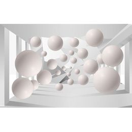 Fototapete papermoon "Abstrakt 3D Effekt", bunt, B:4,5m L:2,8m, Vlies, Tapeten