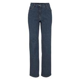 Arizona Damen Gerade Jeans "Annett", blau, Basic, Gr. 88, clean, Jeans, Obermaterial: 98% Baumwolle, 2% Elasthan, Jeans, bequeme Passform,
